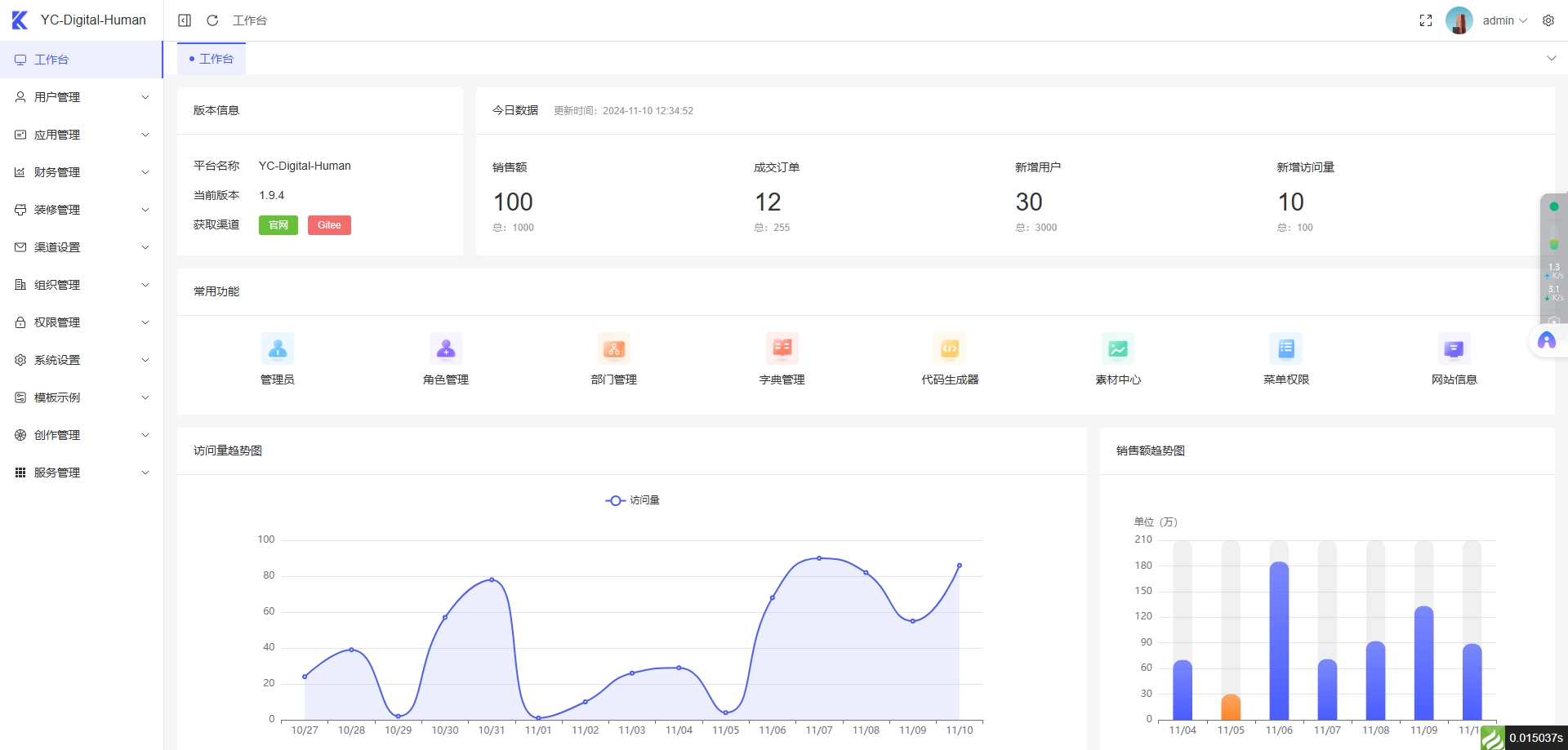GitHub - xhadmincn/yc-digital-human: [真诚套壳]东半球最强的套壳数字人系统，前后端分离，可对接硅基、飞影、闪剪、壹定开放平台等所有市面上的数字人API接口 ...
